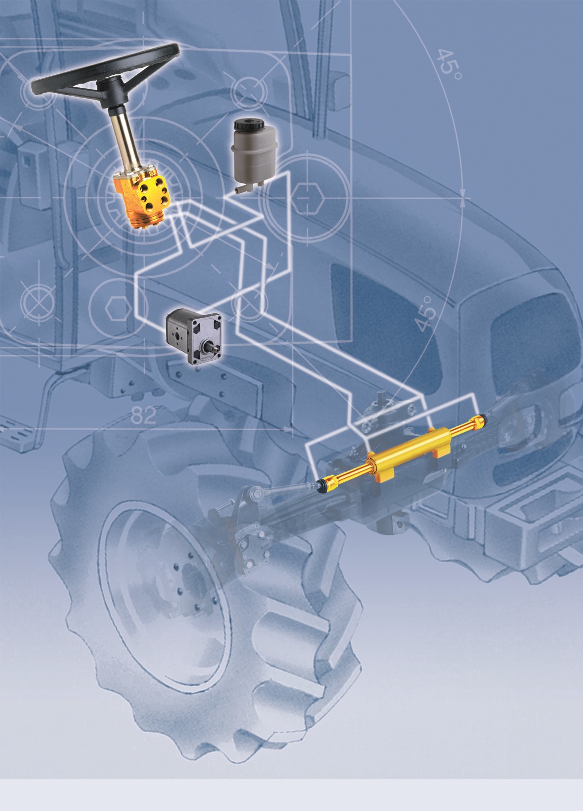 Ahs-Hydro - Lenkzylinder Deutz Hydrostat Lenkung Fendt Lenkzylinder Steyr Hydrostatic Lenkung ...